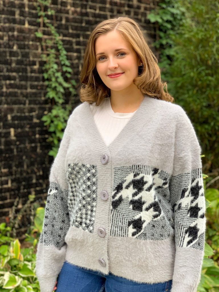The Mixed Print Cardigan